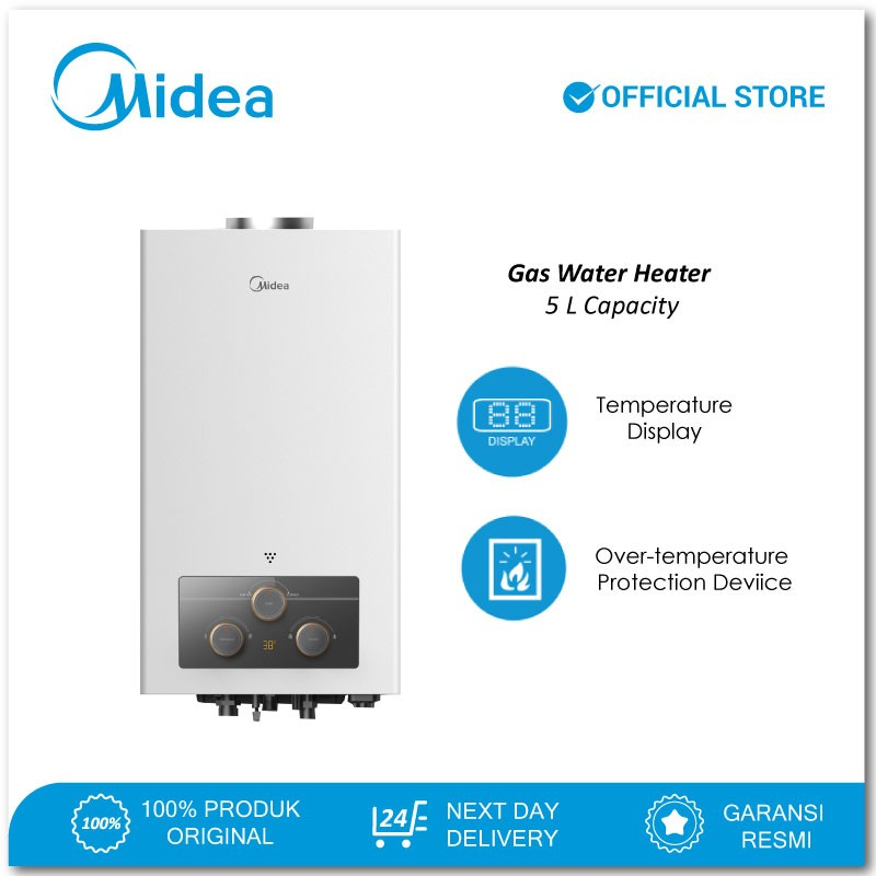 Jual Midea Water Heater JSD10-5DHS1 Pemanas Air Gas | Shopee Indonesia