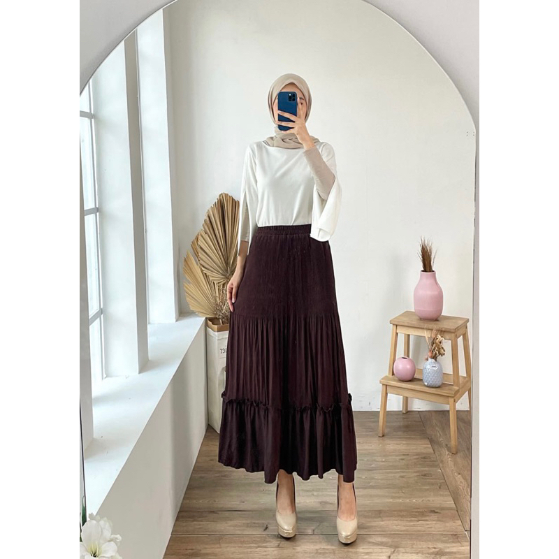 Jual ROK SUSUN CLARA ROK CANDA ROK TUTU TINGKAT ROK POLOS CANTIK KERJA ...