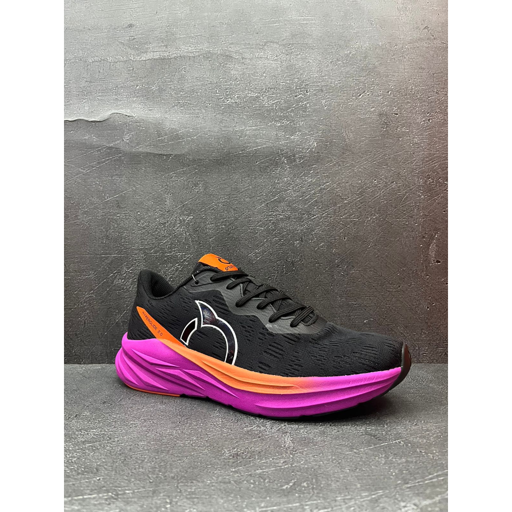 Jual SEPATU RUNNING ORTUSEIGHT HYPERGLIDE 2.0 - BLACK/PURPLE (ORIGINAL ...