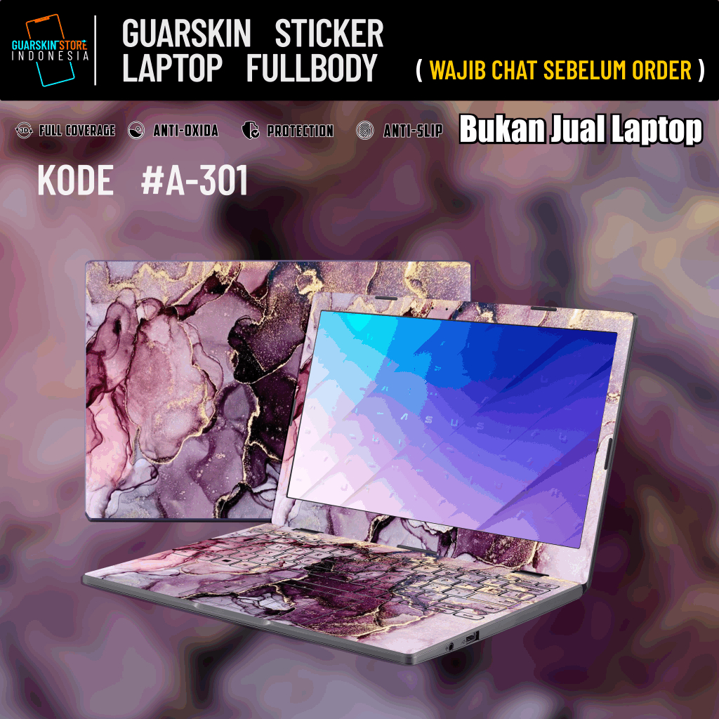 Jual Skin Protector Laptop Full Body Bisa Custom Gambar Kode A301-A305 ...