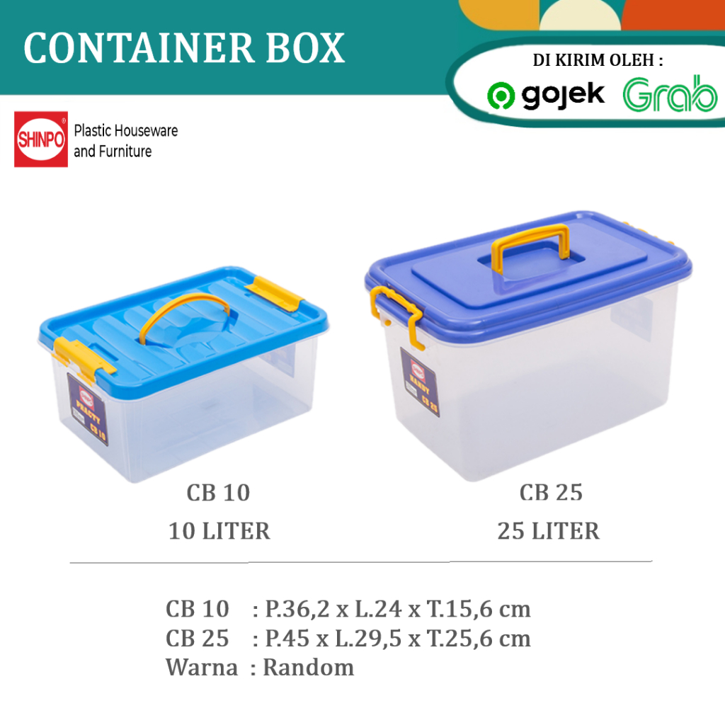 Jual Kontainer Box Shinpo | Box Plastik Penyimpanan Multifungsi | Kotak Penyimpanan Serbaguna ...