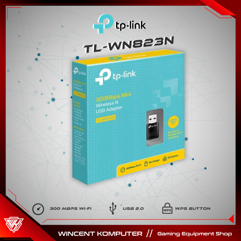 Jual TP-LINK TL-WN823N 300Mbps Mini Wireless N USB Adapter | Shopee Indonesia