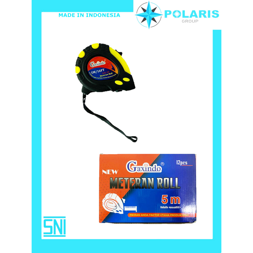 Jual METERAN ROLL 5 M /METERAN KARET 5 M ( ANTI PECAH ) | Shopee Indonesia