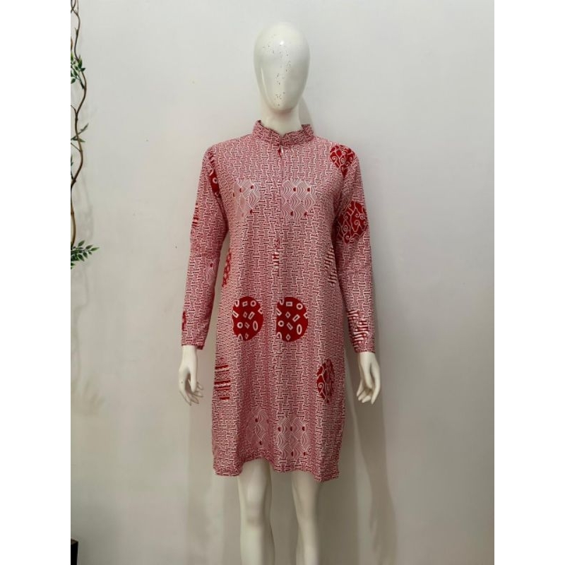 Jual Tunik batik merah putih 161 - tunik batik busui - tunik batik ...