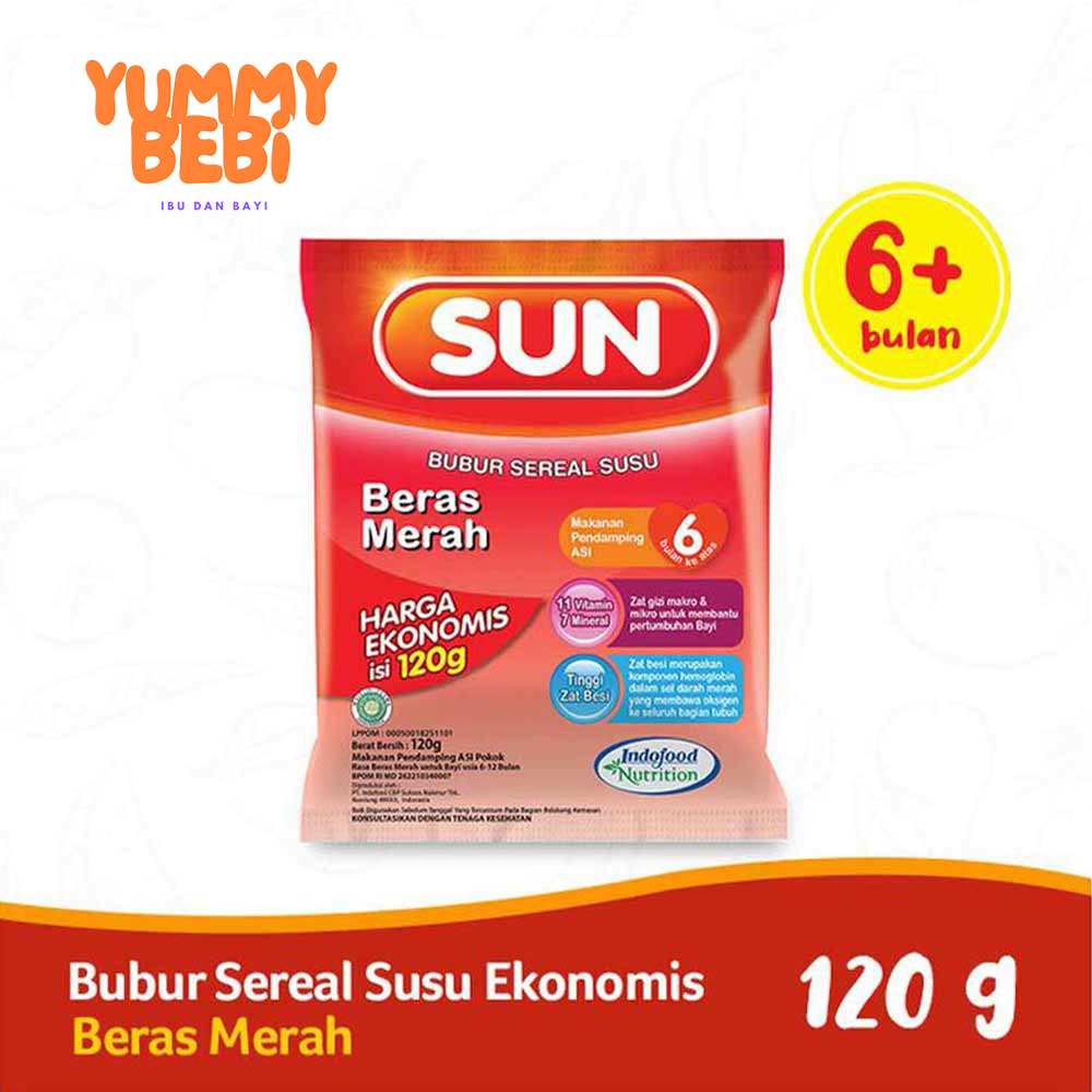 Jual Bubur Sun MPASI Bayi Kemasan Ekonomis 120 gram Kacang Hijau Beras ...