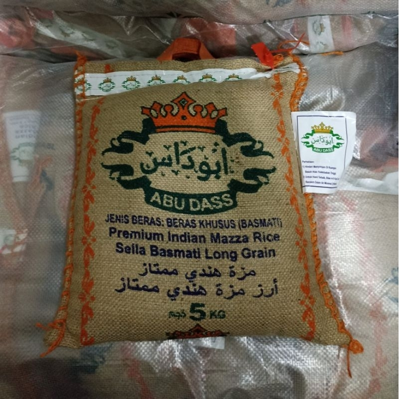 Jual ABU DASS beras Basmati 5kg / Basmati rice abudass 5kg untuk kebuli ...