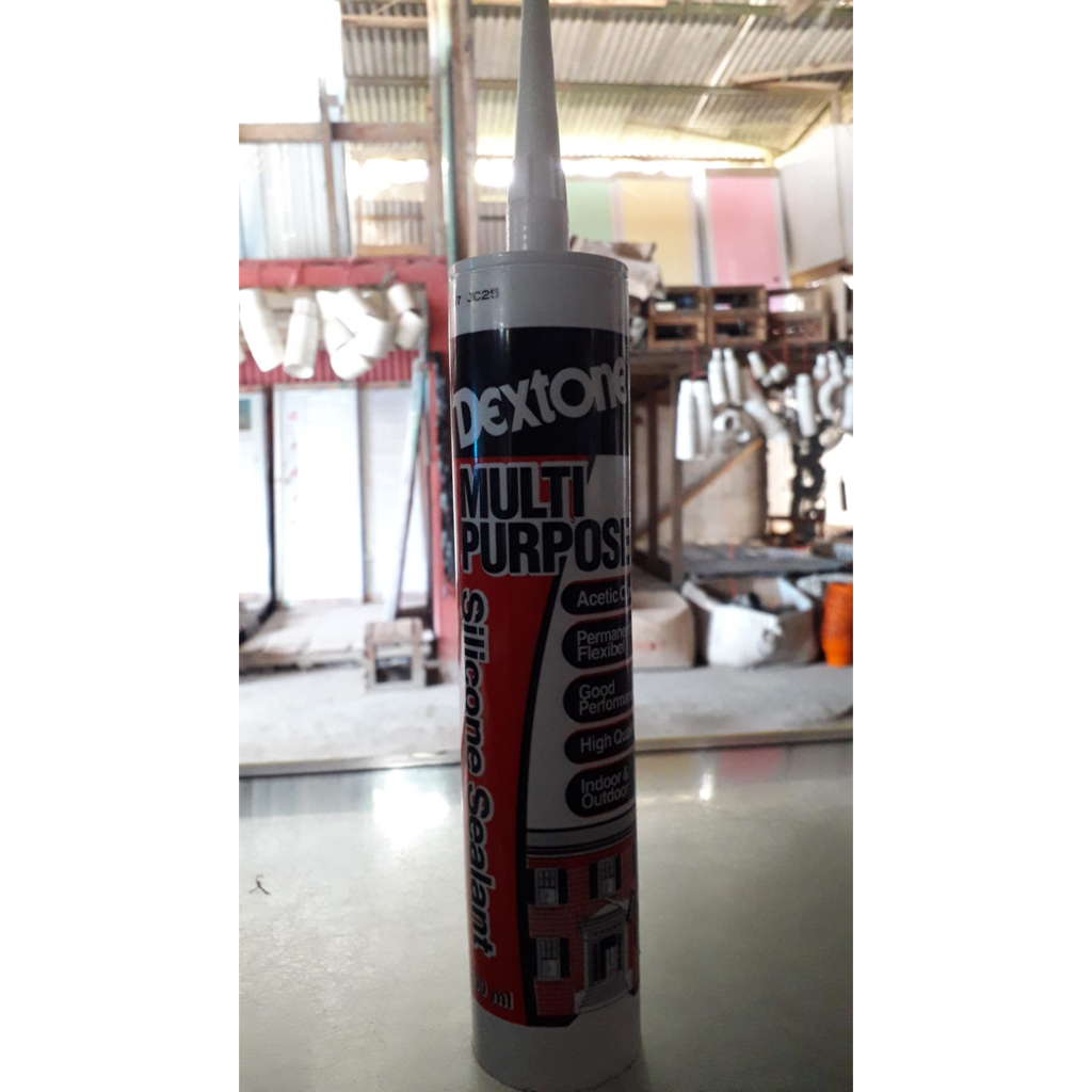 Jual LEM SILIKON DEXTONE / SILICONE SEALANT MULTI PURPOSE TABUNG 300 ml ...