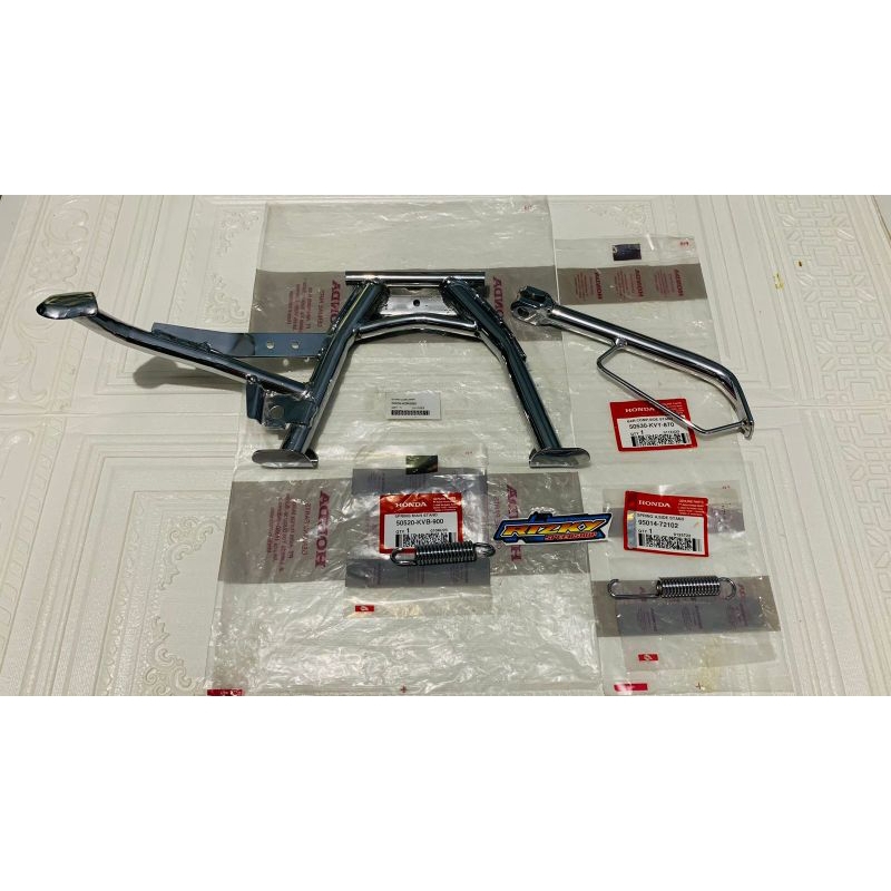 Jual Standar 1 beat karbu & standar 2 vario KZR crome | Shopee Indonesia