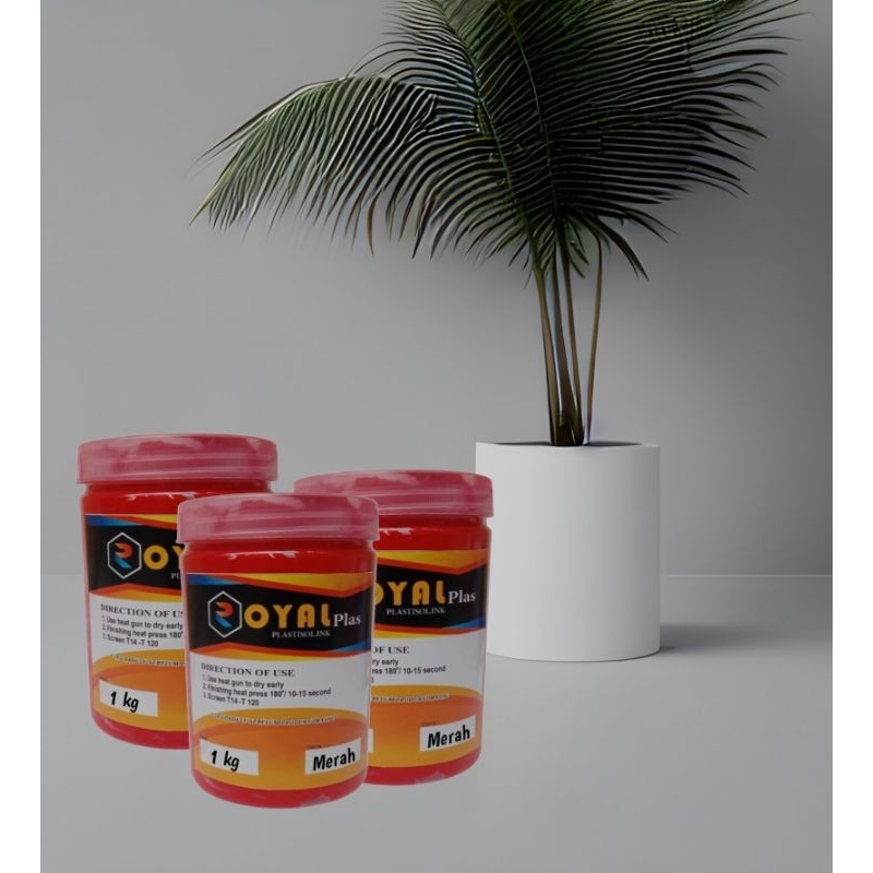 Jual TINTA SABLON PLASTISOL.Ink MERAH ECO 1Kg | Shopee Indonesia
