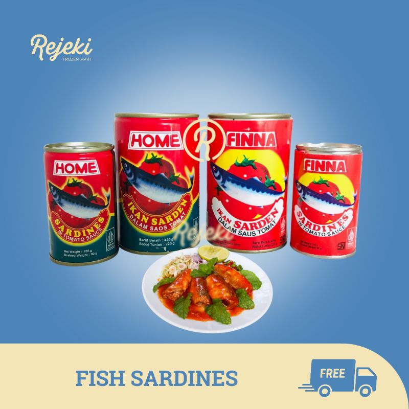 Jual Botan / Finna / Home Sardines Ikan Sarden Dalam Saus Tomat ...