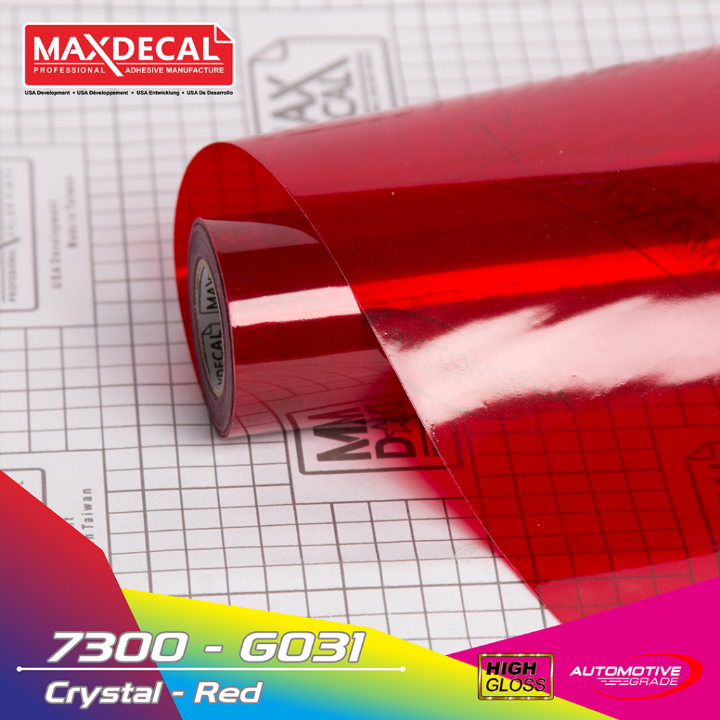Jual sticker-scotlet MAXDECAL 7300 G031 crystal red-merah transparan ...