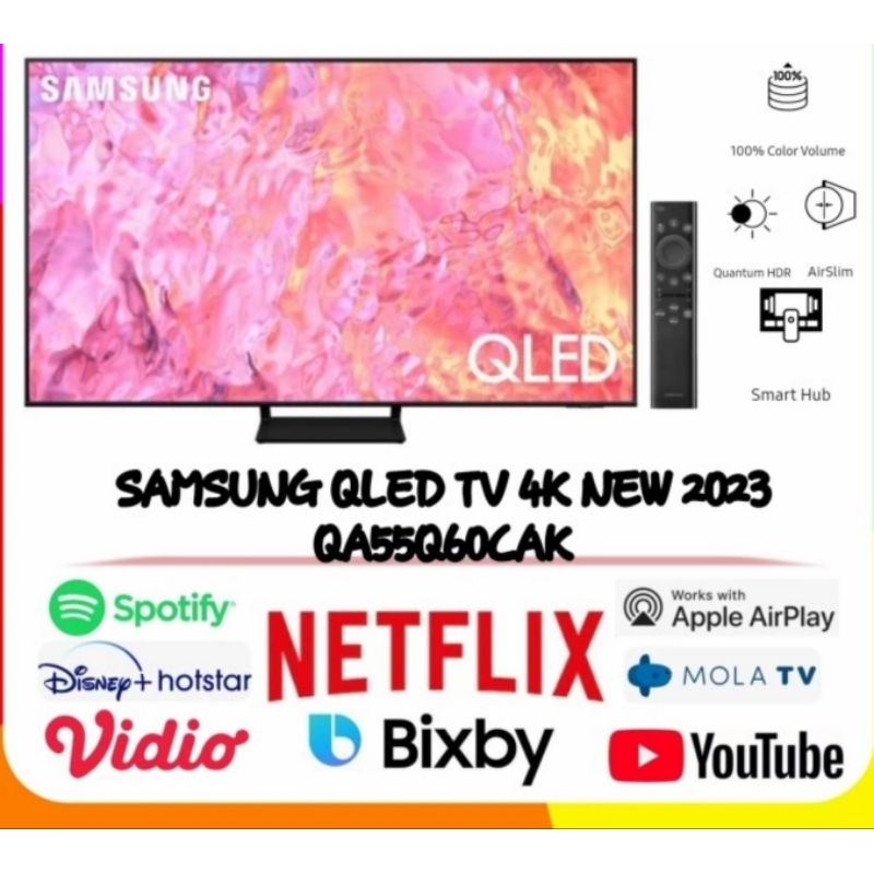 Jual SAMSUNG 55Q60C - Smart TV UHD 4K QLED Samsung 55 Inch QA55Q60C 55Q60B | Shopee Indonesia