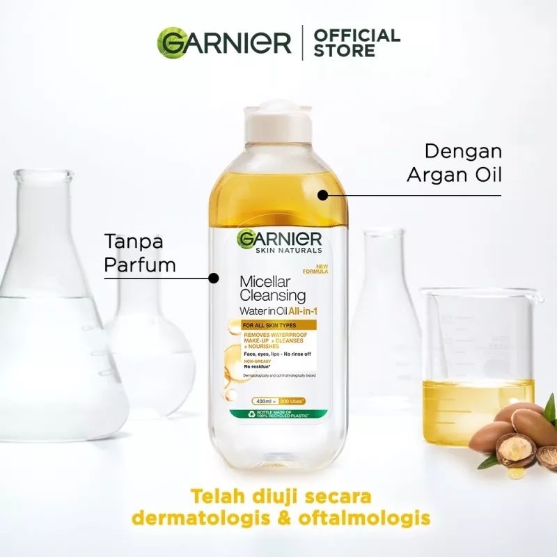 Jual Garnier Micellar Oil-Infused Cleansing Water - 400ml | Shopee ...