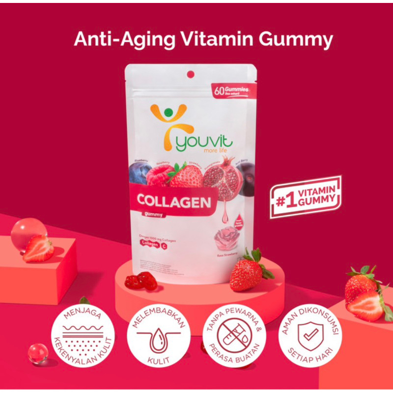 Jual Youvit collagen antiaging sachet 14 pcs ( nutrisi lengkap ...