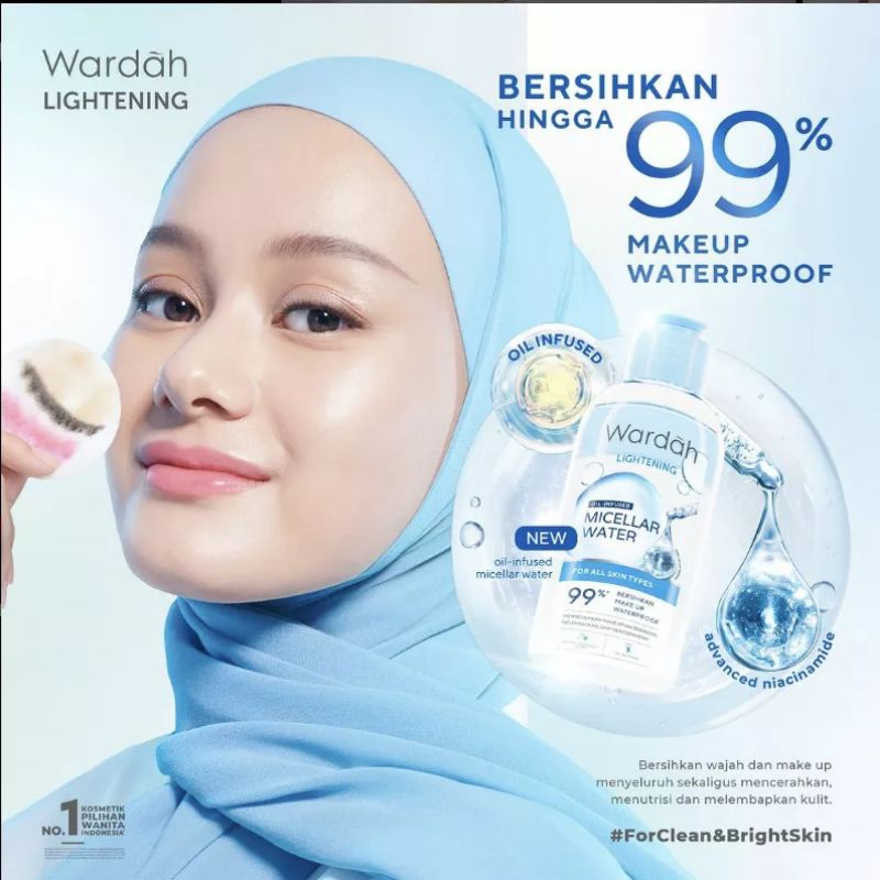 Jual WARDAH LIGHTENING MICELLAR WATER 105ml | Shopee Indonesia