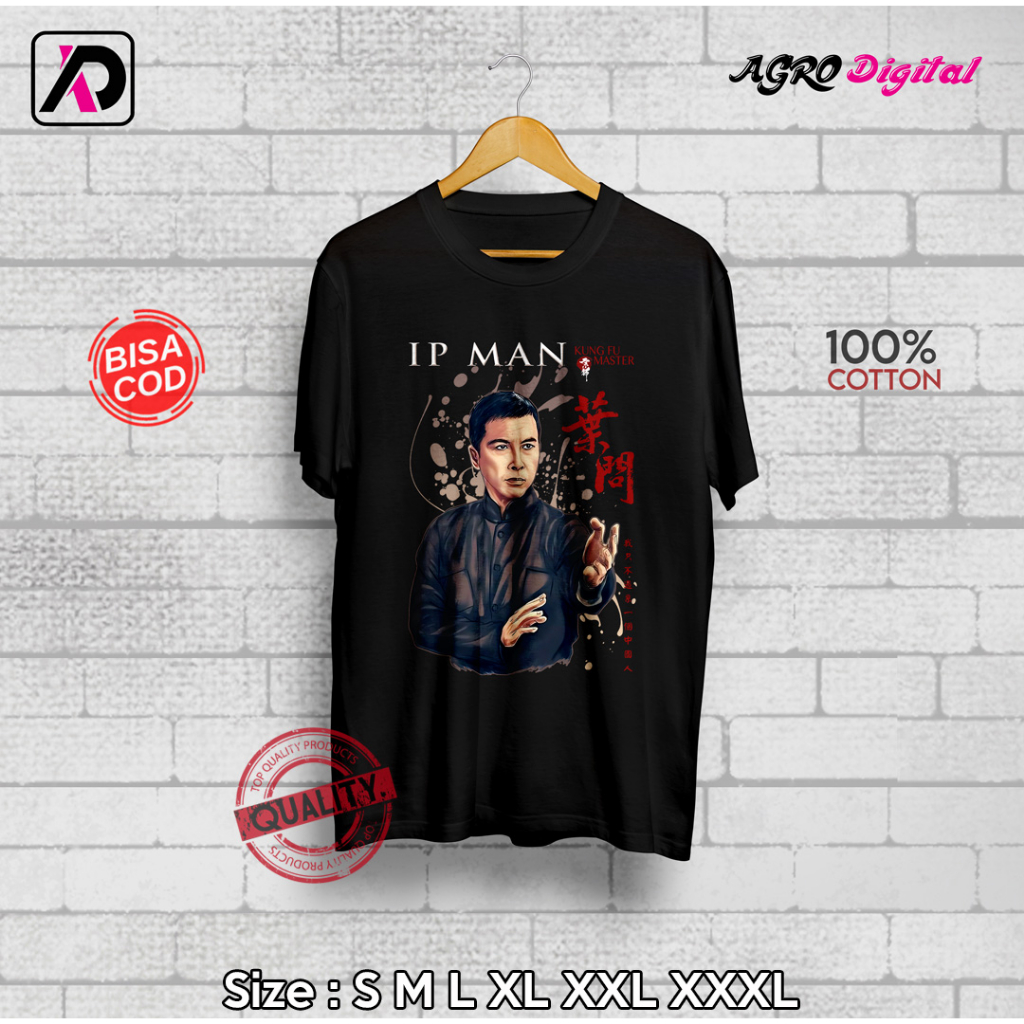 Jual Kaos Custom Ip Man | Kaos Distro (Bisa Desain Sesukamu) | Shopee ...