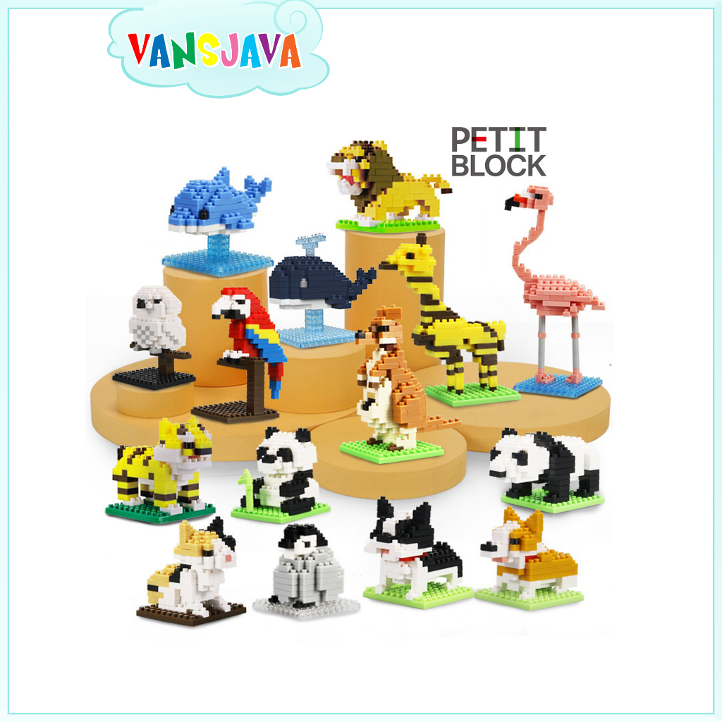Jual VANSJAVA - PETIT BLOCK Jike Mini Block Building Mainan Anak Blok ...