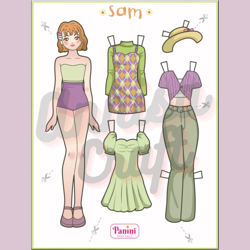 Jual Korean Paper Doll, Mainan Bongkar Pasang Kertas, Orang orangan ...