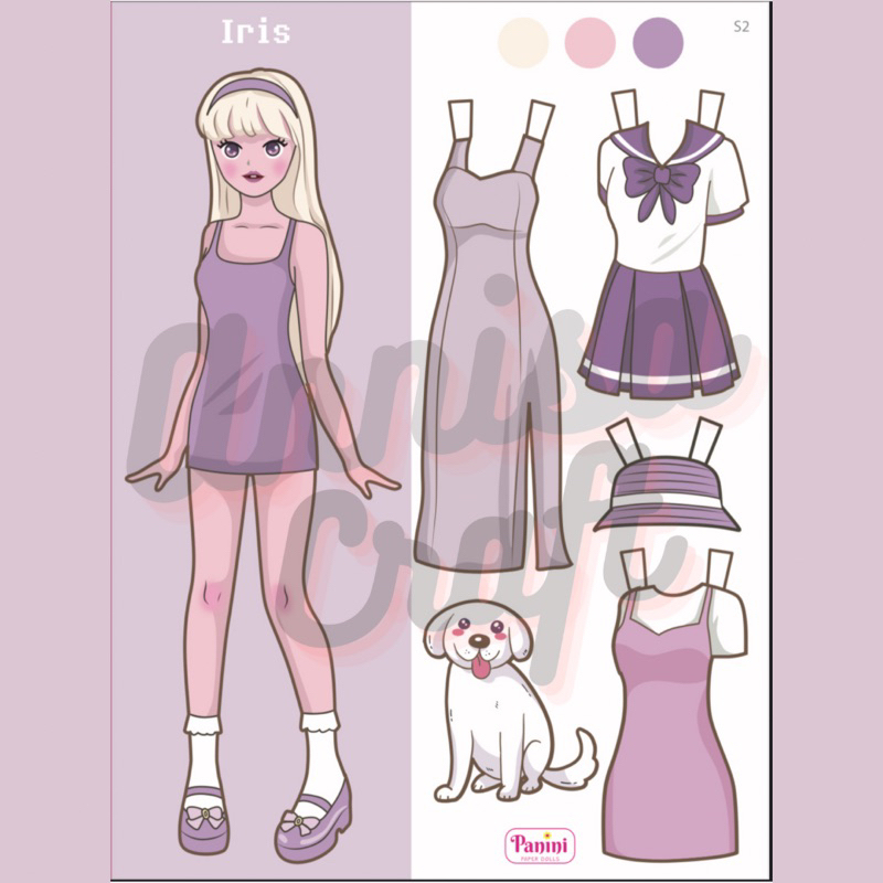 Jual Korean Paper Doll, Mainan Bongkar Pasang Kertas, Orang orangan ...