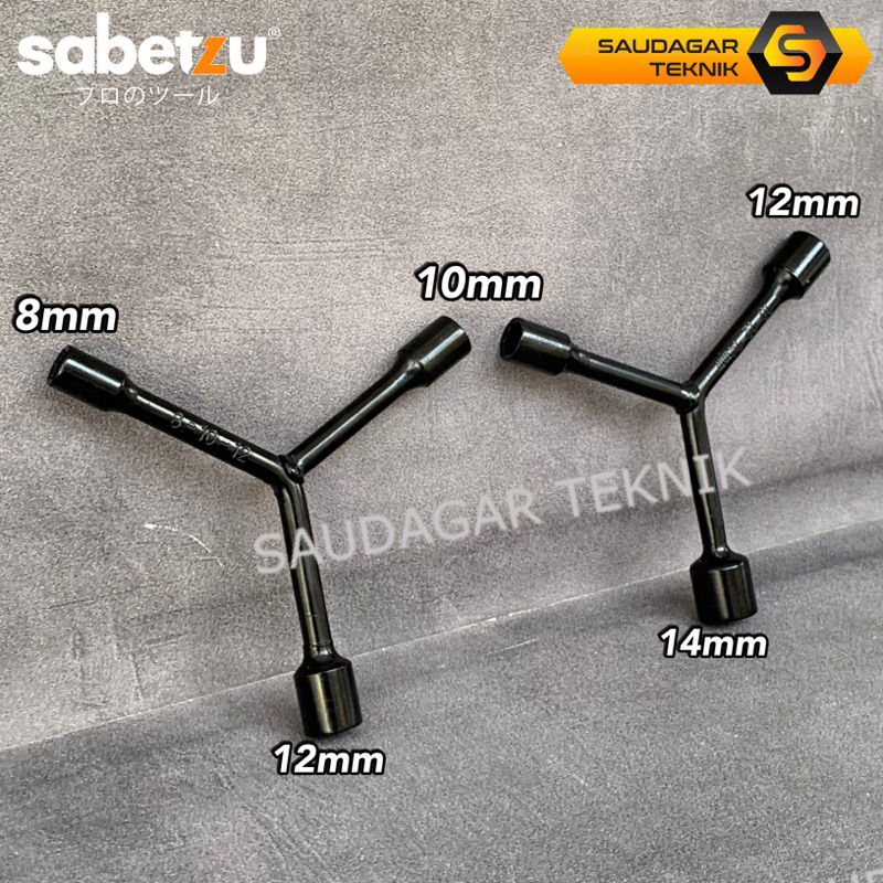 Jual Kunci Sok Y 8mm 10mm 12mm Hitam Kunci Y 10mm 12mm 14mm Pendek ...