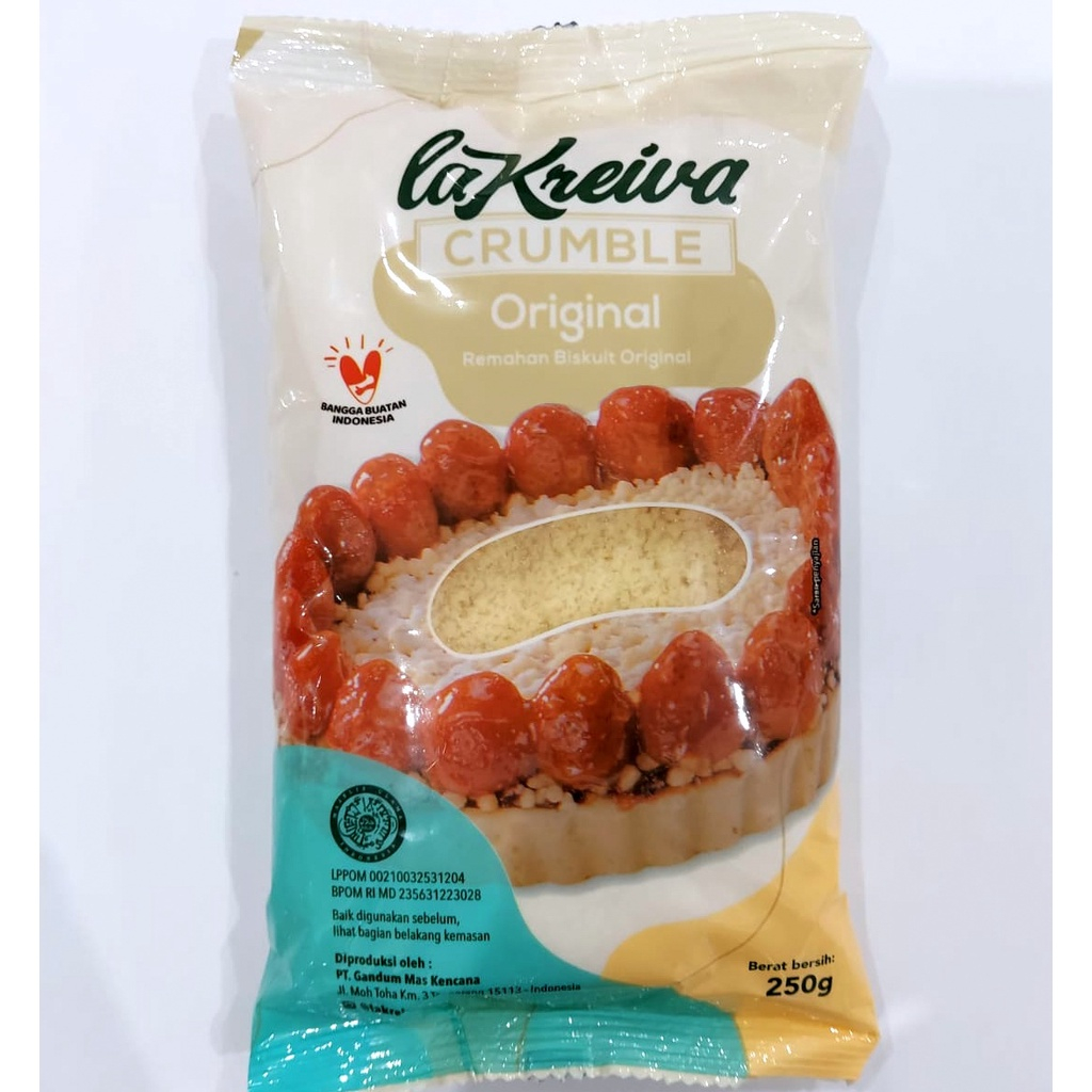 Jual La Kreiva Crumble 250gr (Black, Matcha, Red Velvet, Original ...