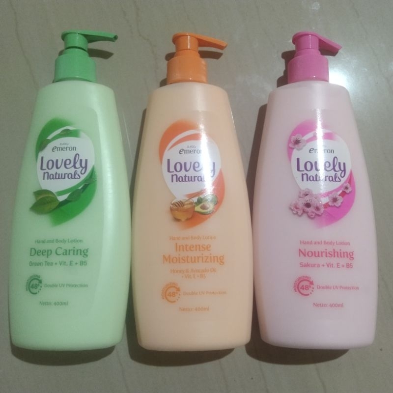 Jual EMERON LOVELY Hand & Body Lotion Pump Besar 400 ORIGINAL | Shopee ...