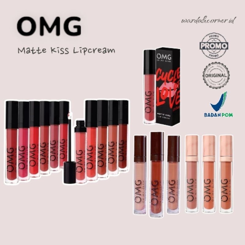 Jual (READY SHADE 19-27) OMG OH MY GLAM Matte Kiss Lipcream | Shopee ...