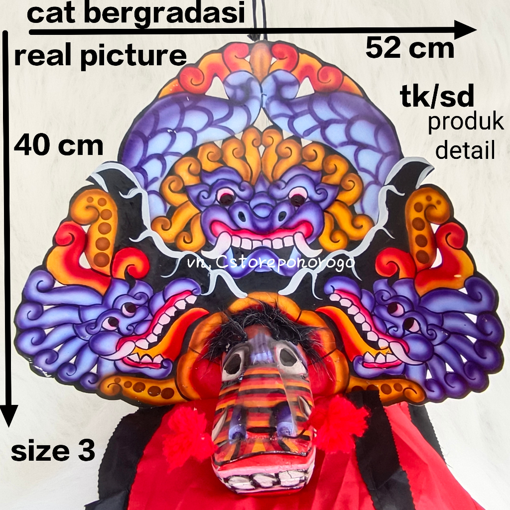 Jual BARONGAN ANAK PRODUK BARU 2023 / barongan mainan / barongan murah ...