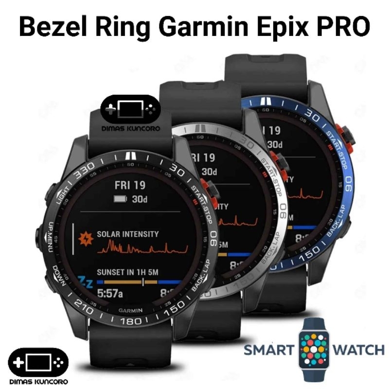 Jual Bezel Ring Garmin Epix PRO cover bumper frame casing metal garmin ...