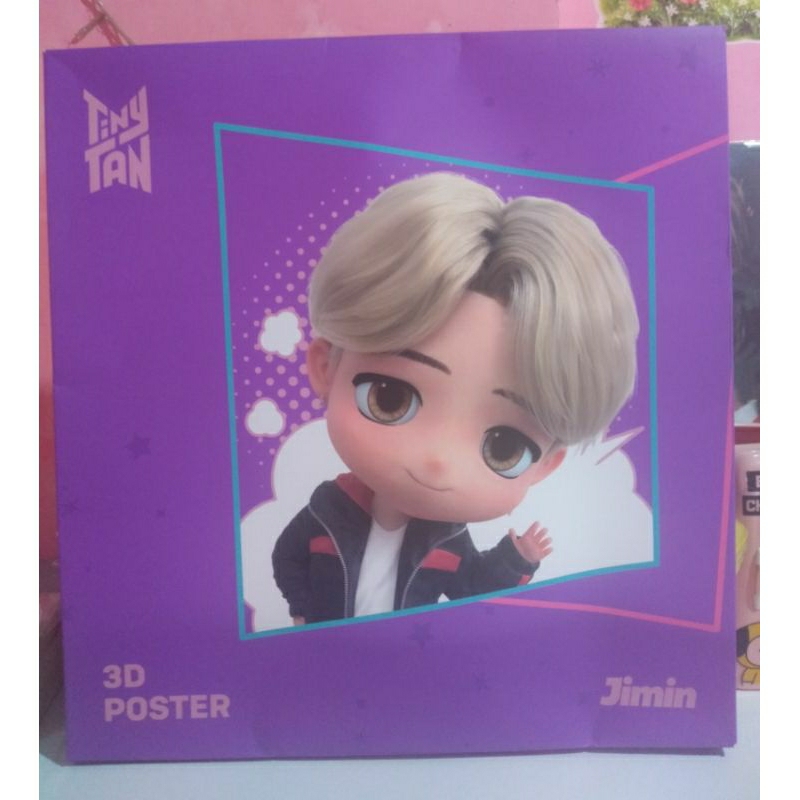 Jual BTS 3D poster JIMIN Tiny Tan official showcase Map of the Soul in JAKARTA | Shopee Indonesia