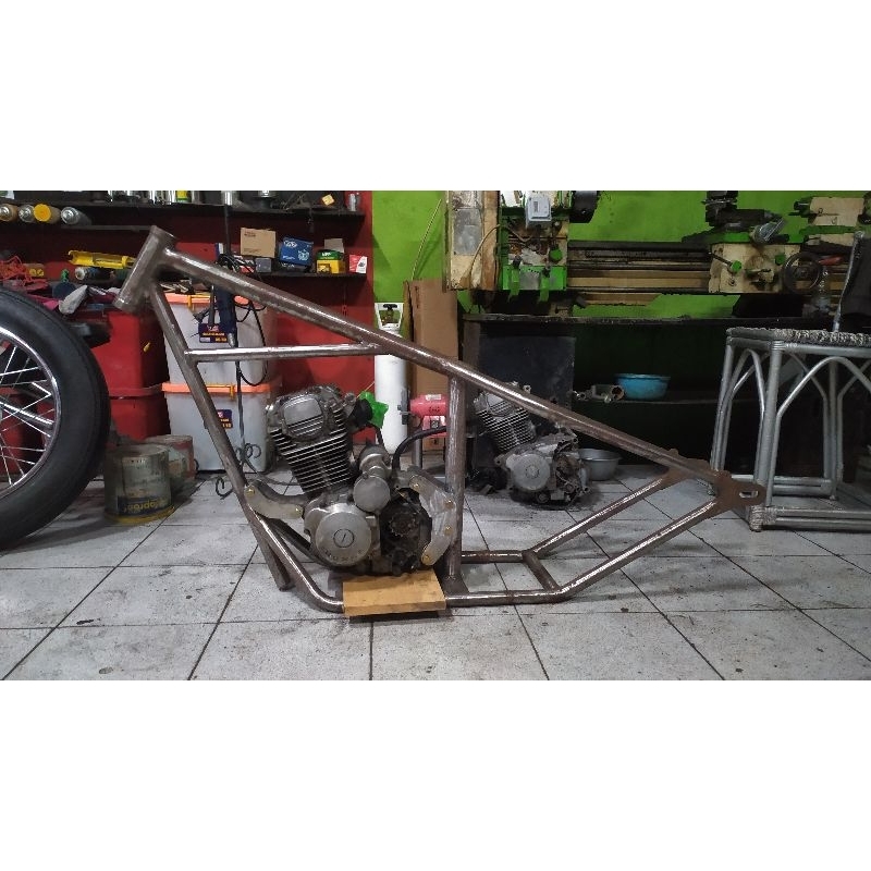 Jual frame skinny chopper pnp tiger scorpio binter | Shopee Indonesia