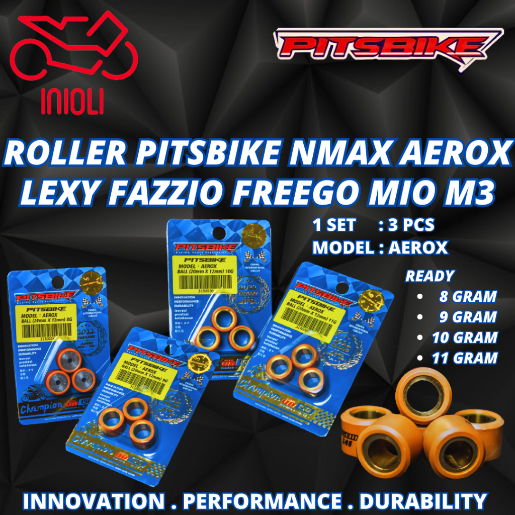 Jual ROLLER PITSBIKE LEXI AEROX NMAX MIO M3 FAZZIO FREEGO GEAR FINO 125