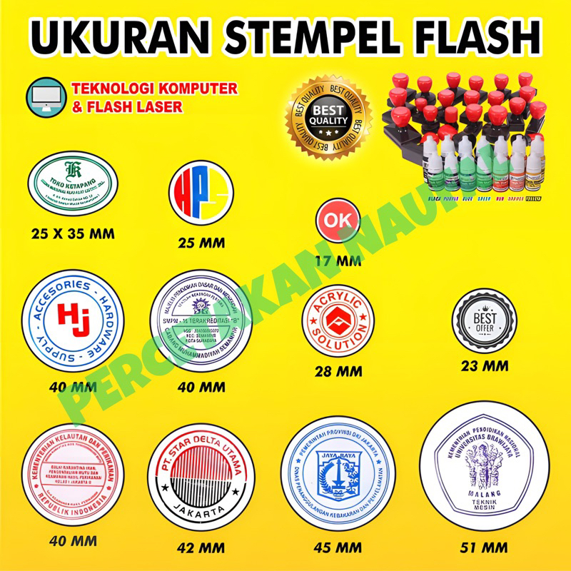 Jual Stempel Flash Warna Otomatis Custom Stampel Usaha Cap Toko Perusahaan Stamp Online Shop ...