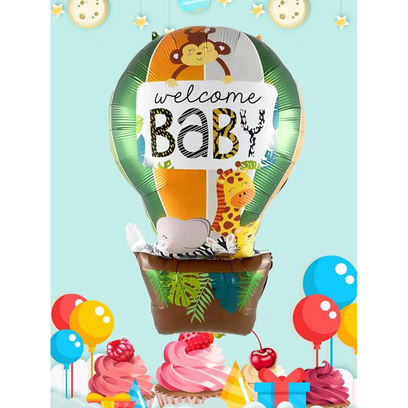 Jual BALON HOT AIR BALON ANIMAL WELCOME BABY | Shopee Indonesia