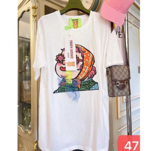 Jual NEW !! KAOS OVERSIZE WANITA IMPORT CHINA BRAND “SHEN HOME” - 2 ...