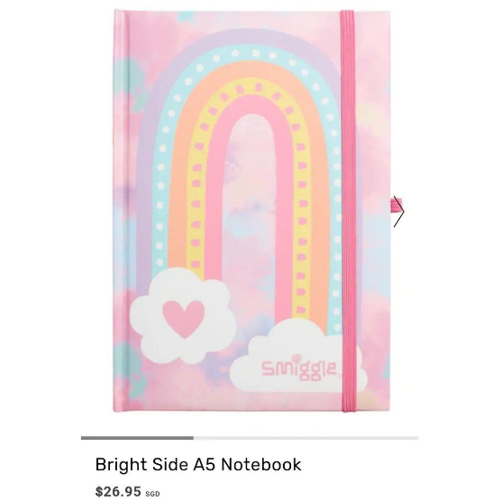 Jual SMIGGLE NOTEBOOK A5 BRIGHT SIDE RAINBOW - NOTEBOOK SMIGGLE ...