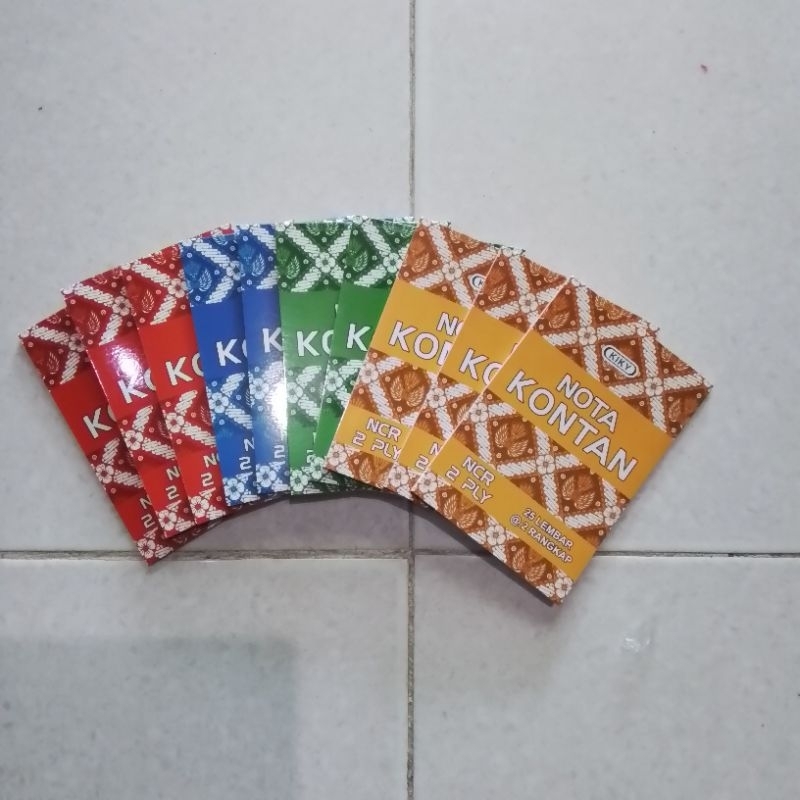 Jual NOTA KONTAN 1 PLAY DAN 2 PLAY Nota 1 Play isi 50 Lembar Nota 2 ...