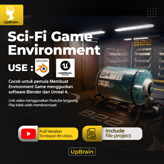 Jual Sci-Fi Game Environment in Blender & UE4 | Modeling for Game | FOR BEGINNER | Shopee Indonesia