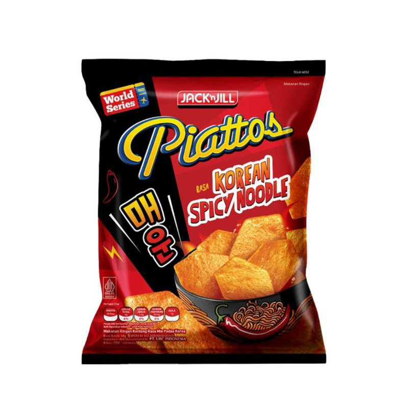 Jual Piattos Snack Kentang Rasa Korean Spicy Noodle / Keju Pedas Korea ...