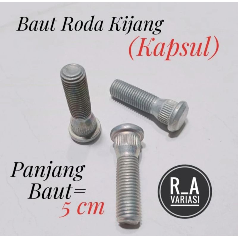 Jual Baut Roda Kijang Kapsul Grand Super Baut Roda 5 Cm Baut Roda ...