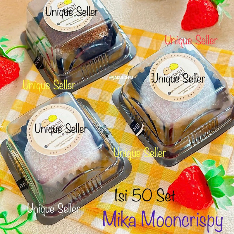 Jual [Isi50] Mika Kue Mochi Moon Cake isi 1 / Mika Kue Kotak Kecil 5.5 ...