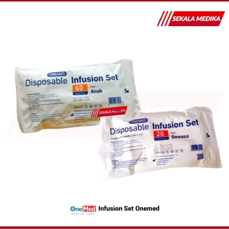 Jual Infuset Dewasa Anak Onemed Alat Infusion Selang Infus / Satuan ...