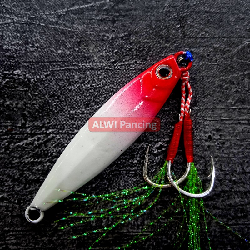 Jual ALWIX Umpan Metal JIG Full GID + Assist Hook 10gr 15gr 20gr ~ Micro Metal Jig UL GID UV ...