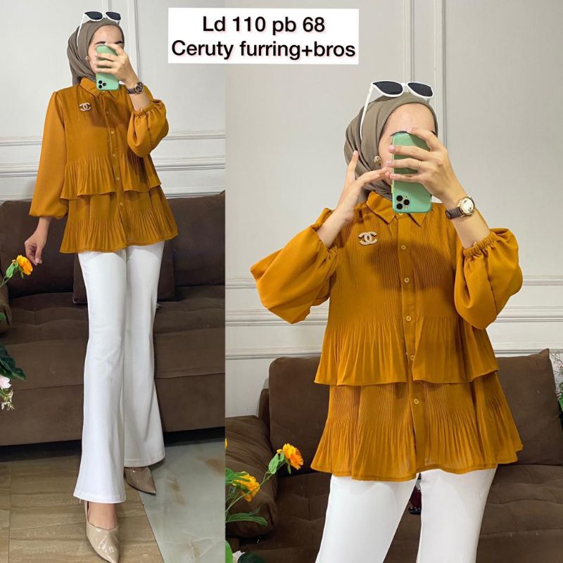 Jual VANIA PLISKET ( atasan saja + Bros ) | Shopee Indonesia