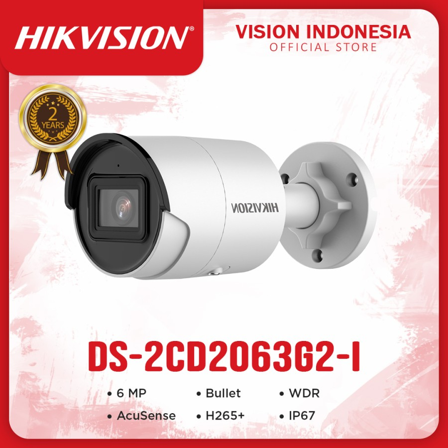 Jual Hikvision Ds 2cd2063g2 I Ip Camera Hikvision 6mp Acusense