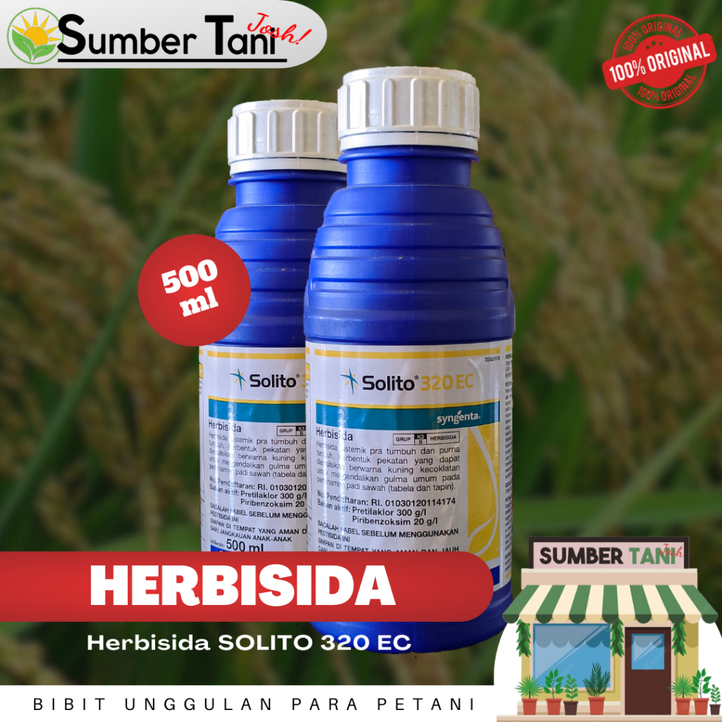 Jual Obat Rumput PRA dan PURNA Tumbuh SOLITO 320EC 500 ml SYNGENTA ...