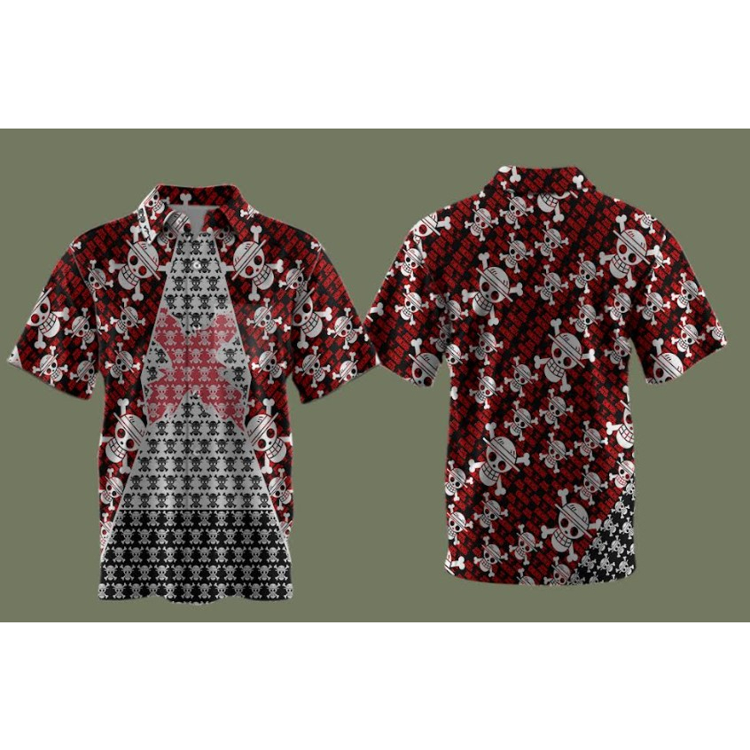 Jual Kemeja Pria Anime One Piece - Batik Luffy | Shopee Indonesia