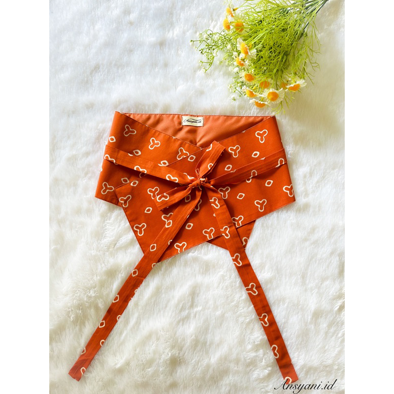 Jual obi belt batik simetris/ obi belt premium / obi belt jumputan ...