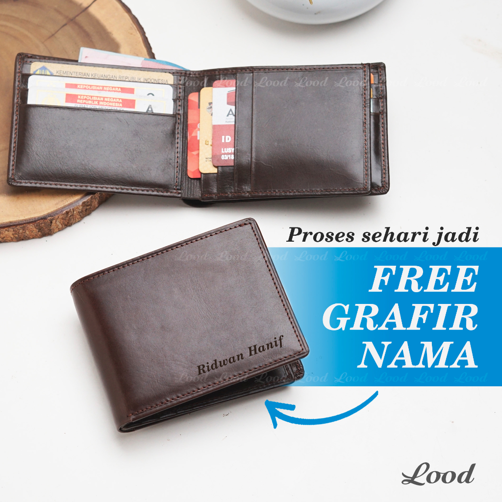 Jual DOMPET LANDSCAPE KULIT ASLI PRIA ORIGINAL 100% MODEL 3D LANDSCAPE ...