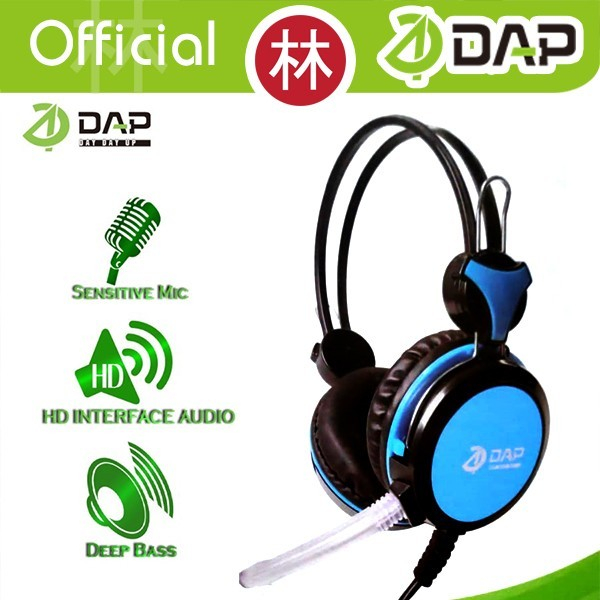 Jual Headphone Gaming DAP DH-F8 Headset Gaming With Mic Jack 3.5mm 2.2M ...